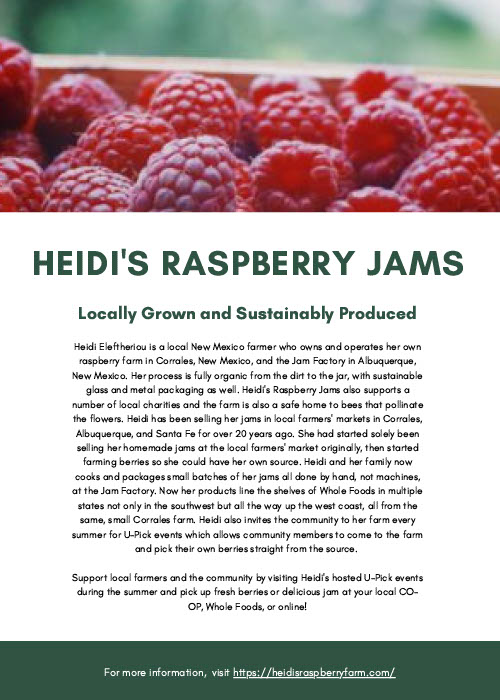 Local Food Snapshot: Heidi’s Raspberry Farm | ABQ Stew